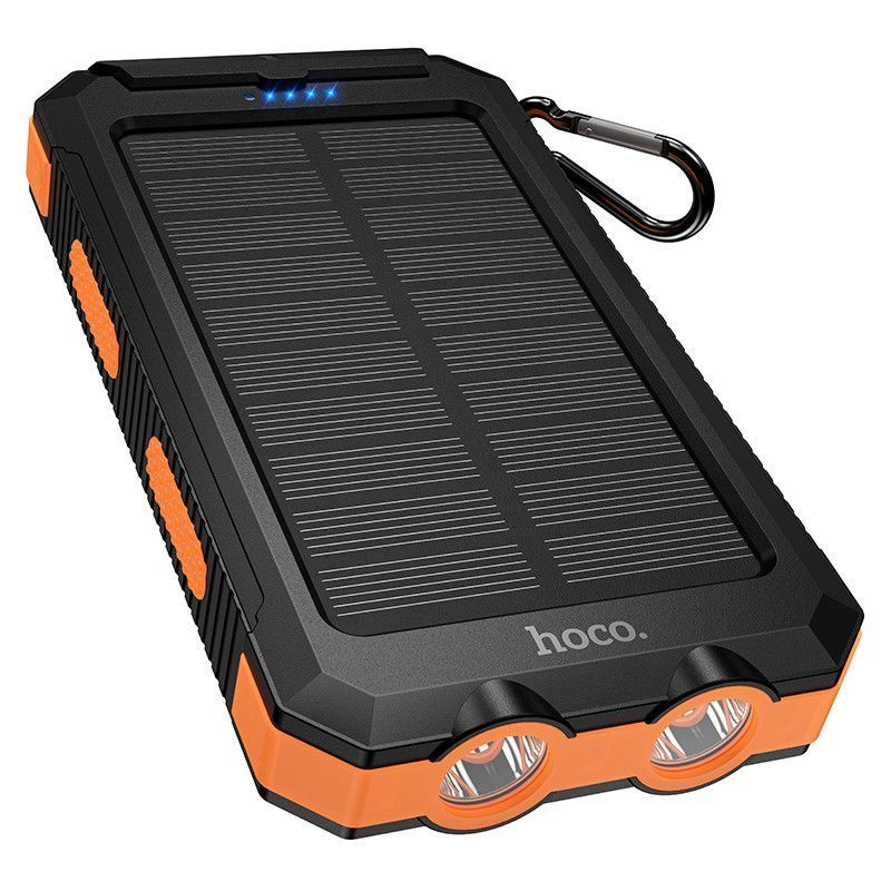 Павербанк 8000mAh з сонячною панеллю, ліхтарем, компасом HOCO J164 ...